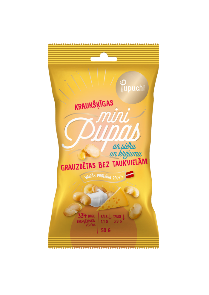 Pupuchi ar sieru un krējumu - Pupuchi